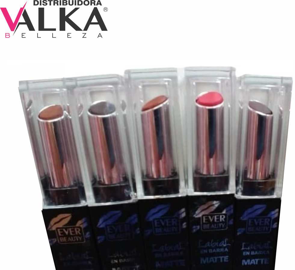 LABIALES EN BARRA MATTE, LABIALES EVER BEAUTY | VALKA